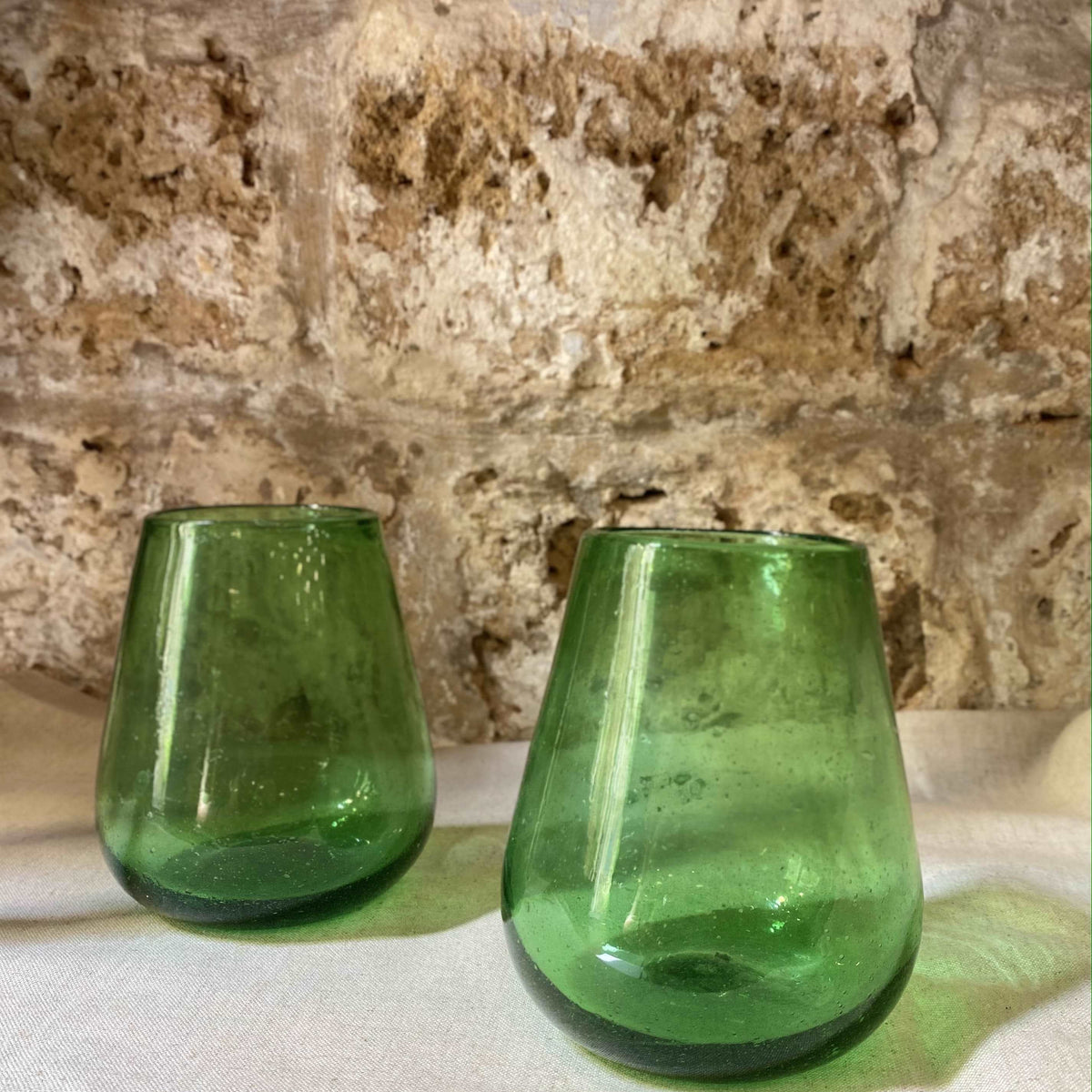 Handblown Hebron glass cups – Hilweh Market