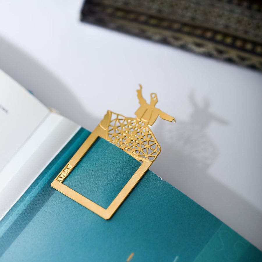 Gold Plated Geometric Bookmark | Hilweh Market