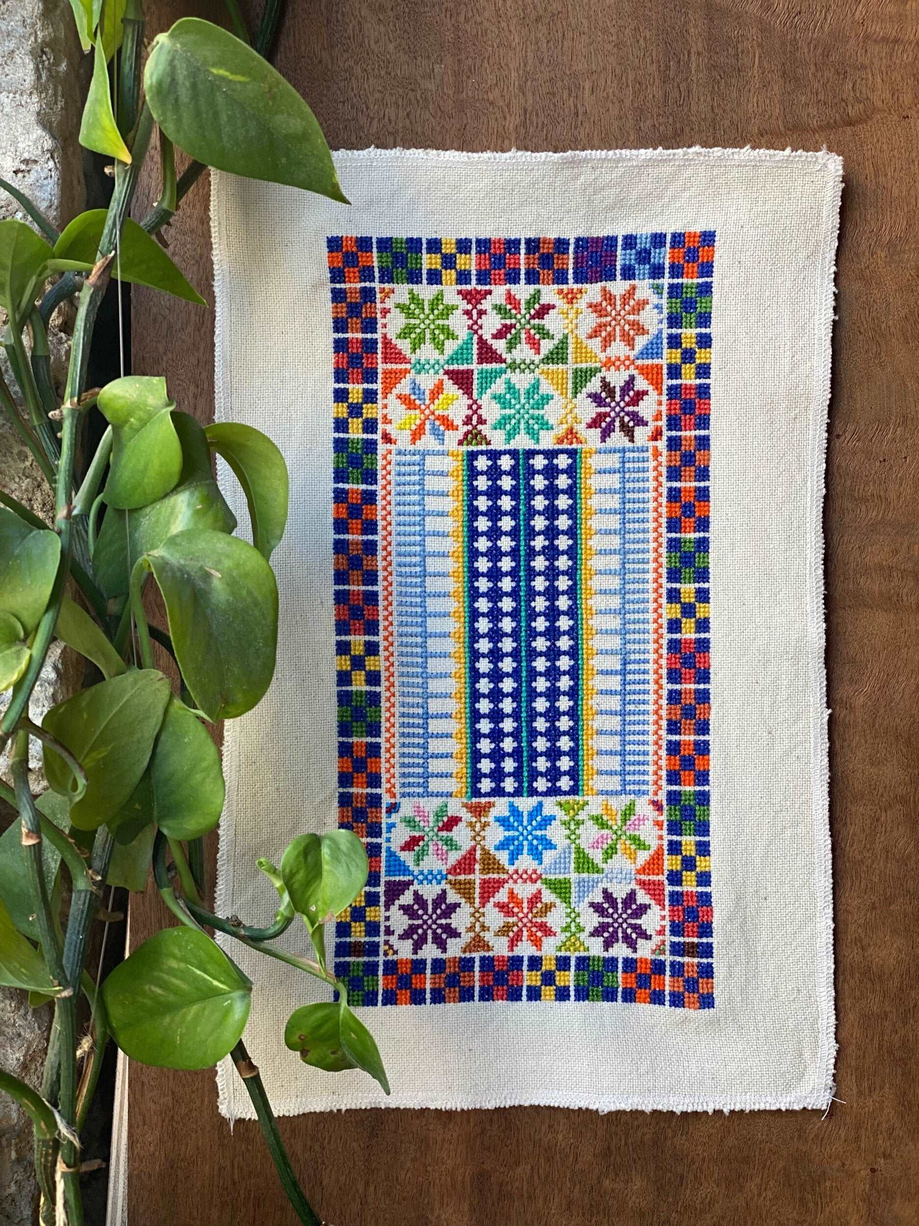 Sliman Mansour Hand Embroidered Design | Hilweh Market