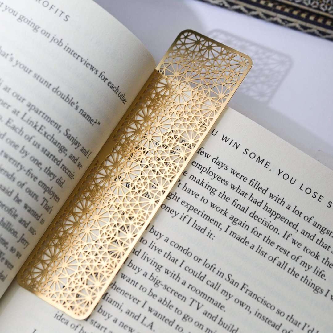 Gold Geometric Bookmark | Hilweh Market